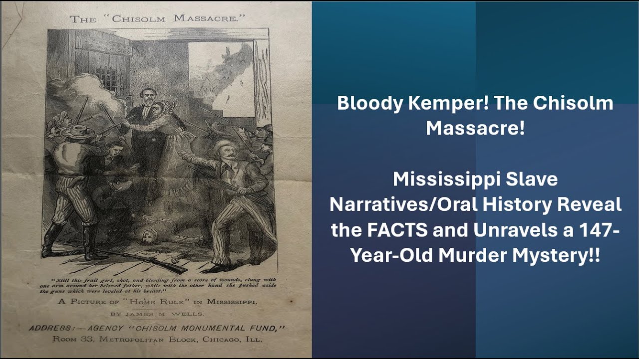 Bloody Kemper. Chisolm Massacre. 147-Year-Old Mystery Solved with the ...