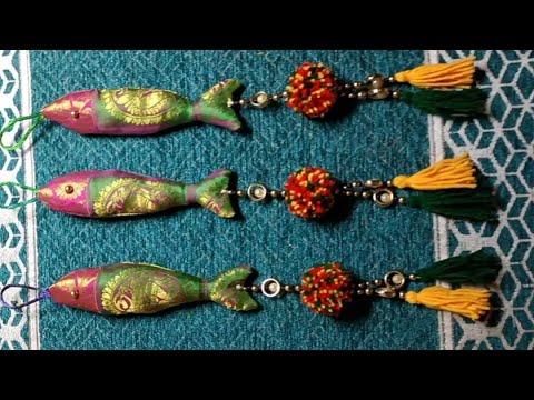 🐟 Make a Cute DIY Easy fabric Fish Wall hanging | How to make a wall ...
