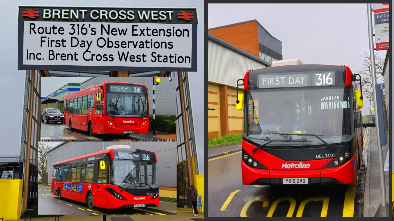 *THE FIRST DAY* Of Route 316's New Extension ( And The New BRENT CROSS ...