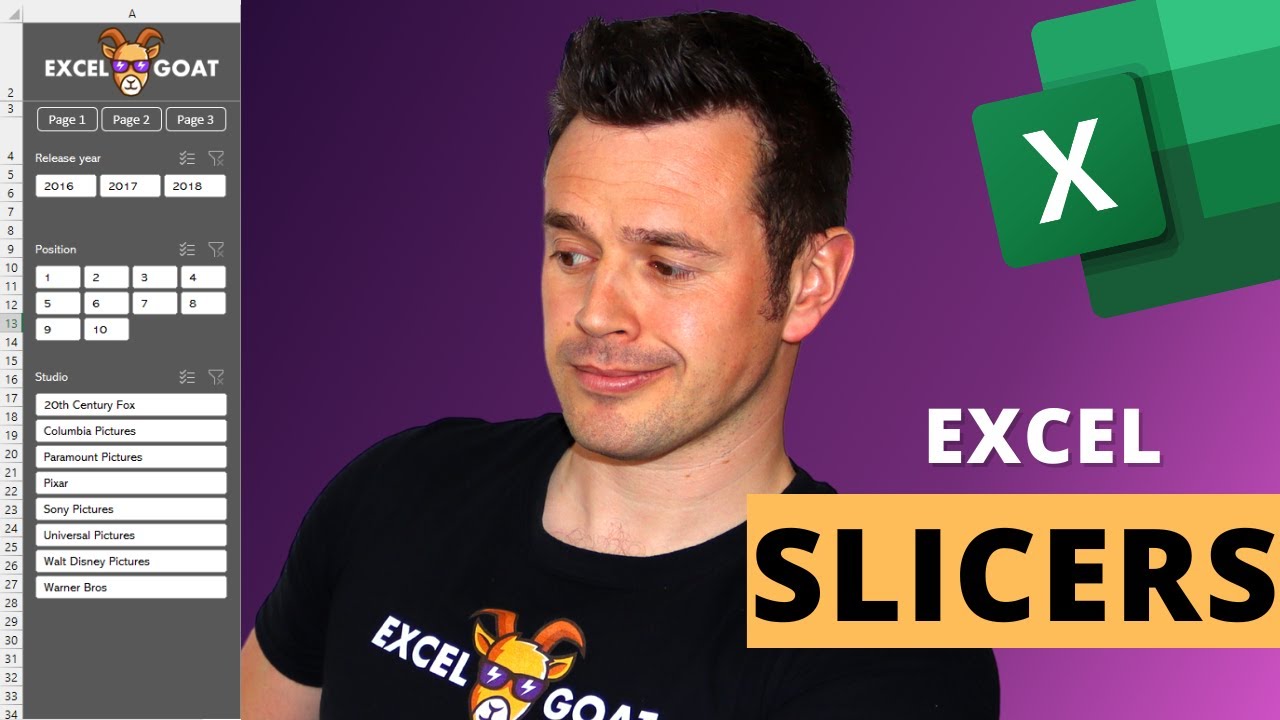 Lesson 14 How To Filter Excel Data With Slicers YouTube Lesson 14 How To Filter Excel Data With Slicers YouTube