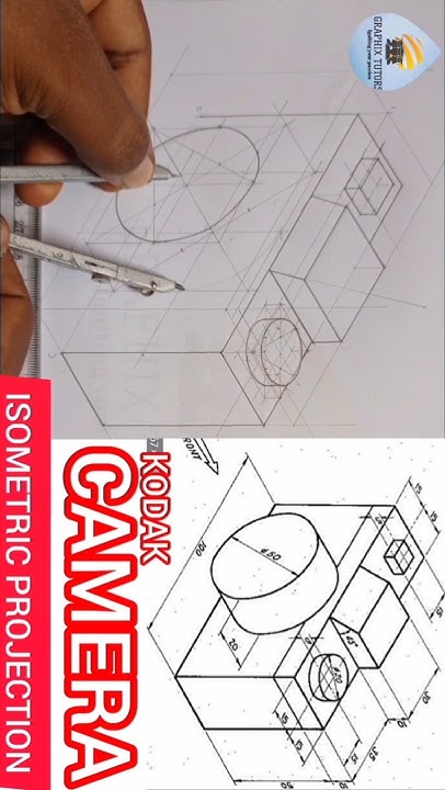 CAMERA MADE FROM CYLINDERS, ELLIPSES AND RECTANGULAR PRISM IN ISOMETRIC ...