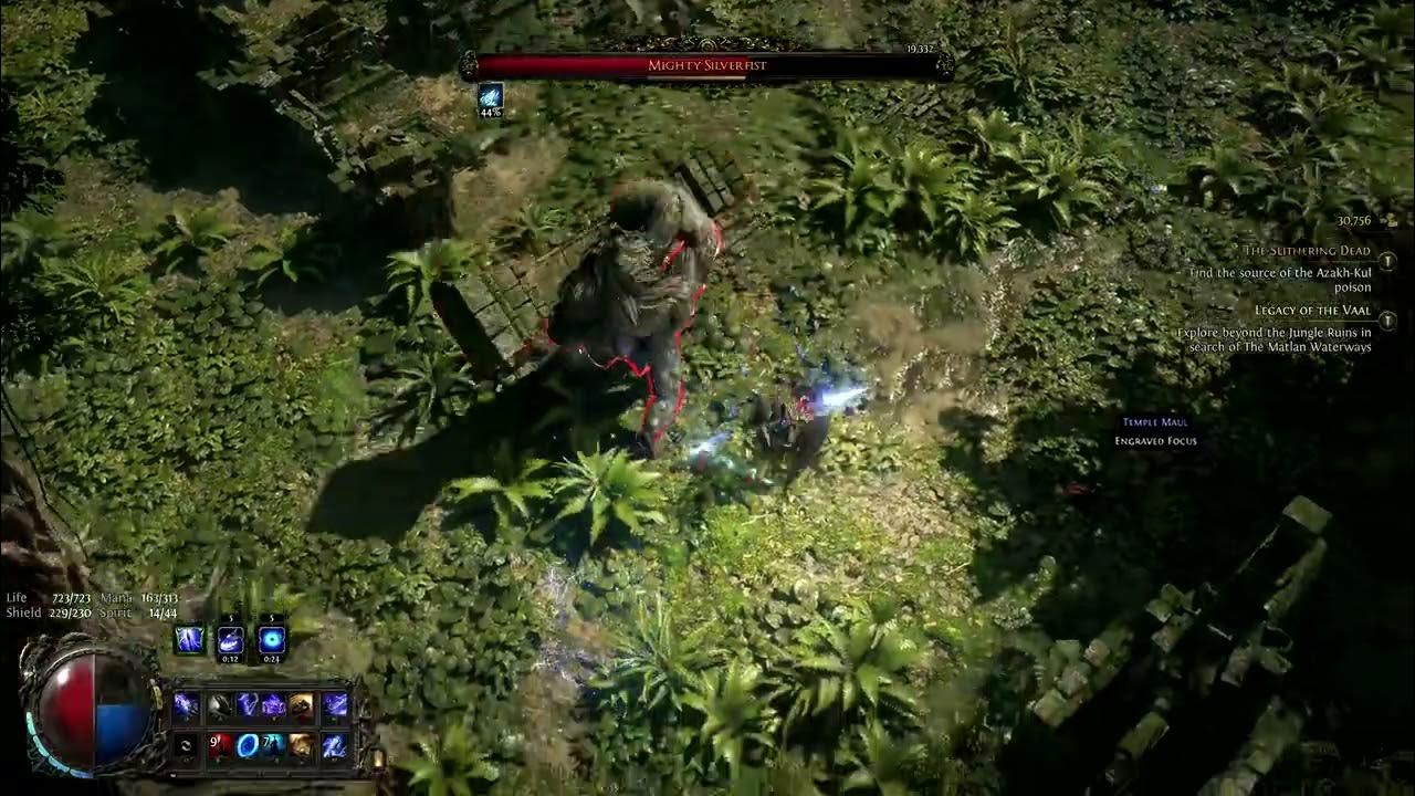 Mighty Silverfist vs Lightning Monk | Path of Exile 2 | Act 3 Boss Fight - YouTube