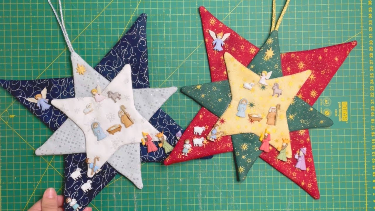 Cómo hacer estrellas en Patchwork / Estrella de Navidad ⭐🎄 - YouTube
