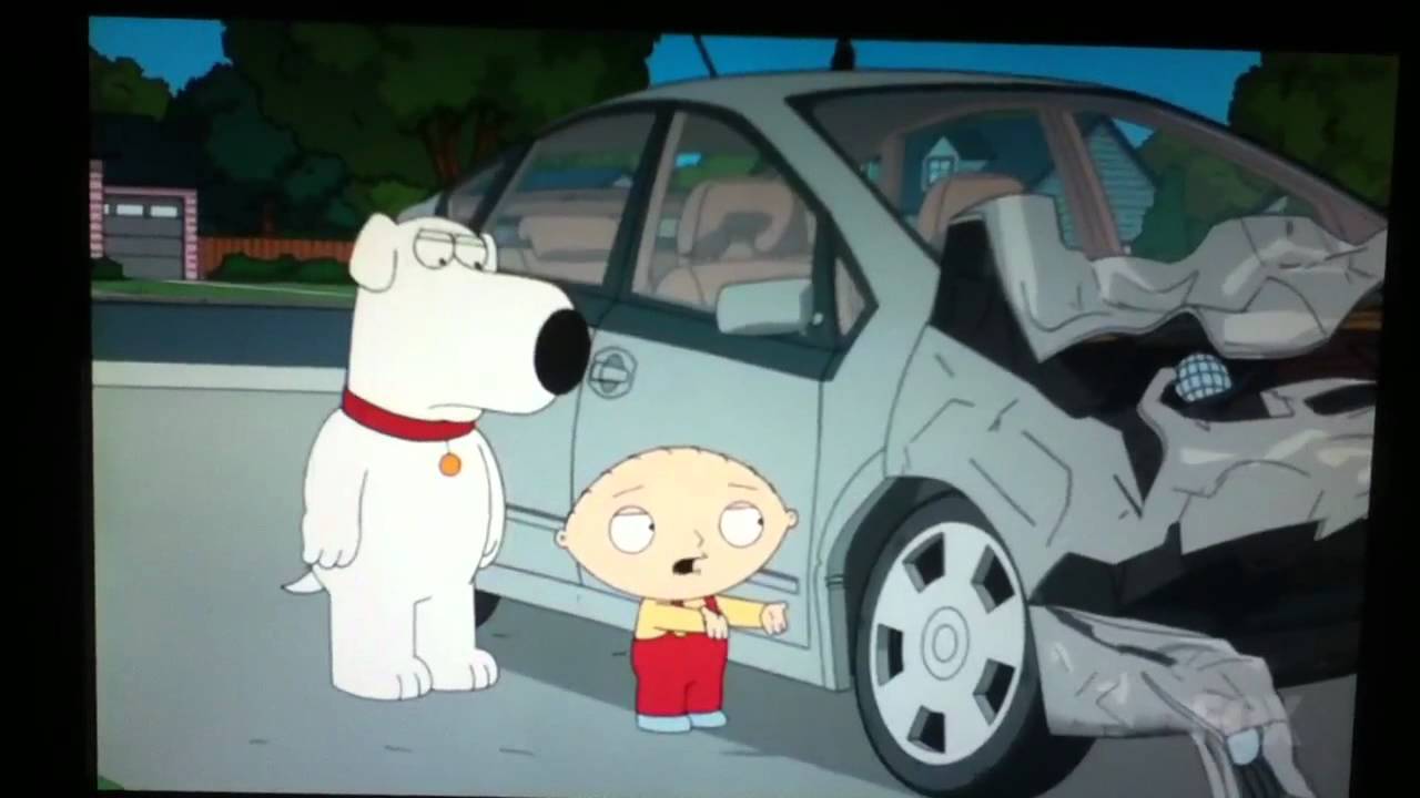 Stewie crashes - YouTube