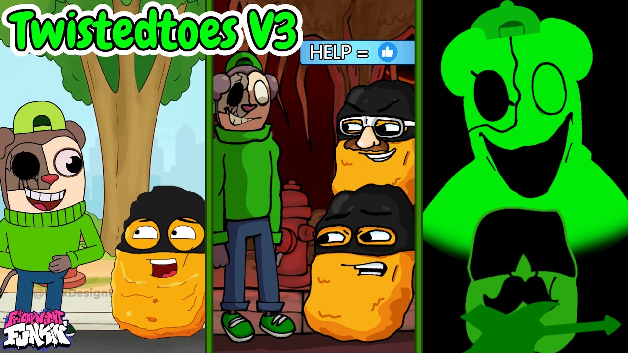FNF: Twistedtoes V3 // TwiddleFinger Mod Friday Night Funkin' - YouTube