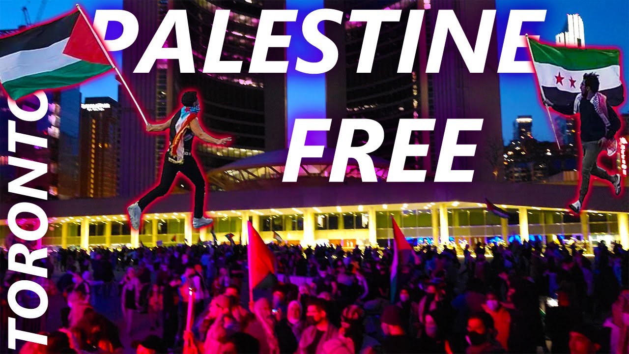 Thousands Protest in Toronto for Palestine | Dami Falastini || FREE ...