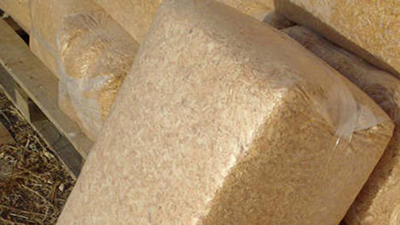 Rice husk compress machine - YouTube