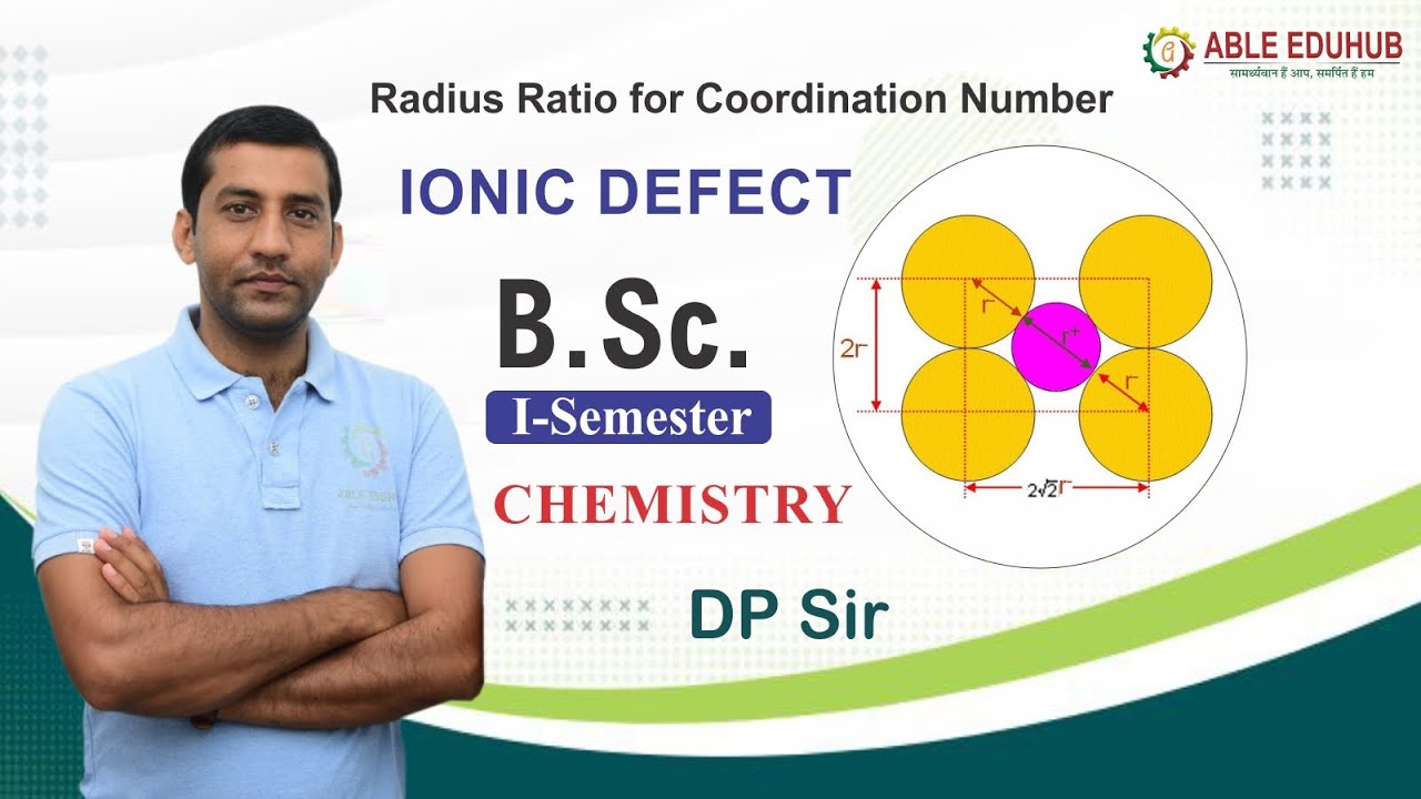 Radius Ratio For Coordination Numbers | Ionic defect | B.Sc. I-Semester ...