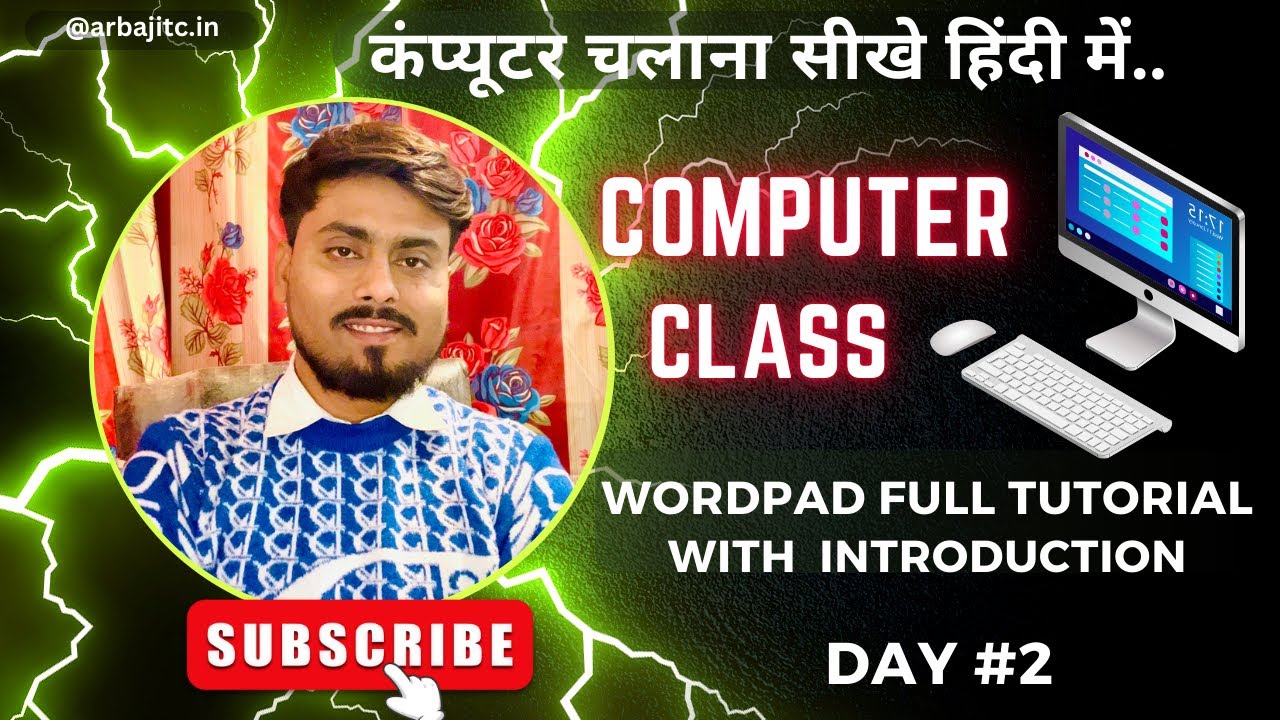 Word pad Full Hindi tutorial | Word pad all menu | word pad introduction with all menus ...