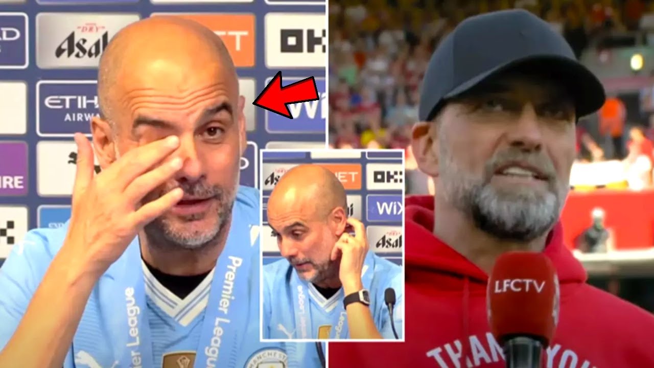 Pep Guardiola Nearly Crying When Asked About Jurgen Klopp's Farewell ...