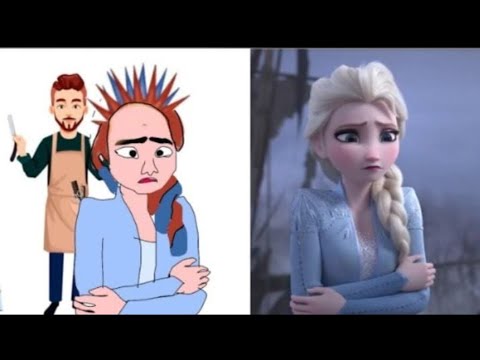 Frozen 2 Elsa funny Drawing memes - Try not To laugh - YouTube