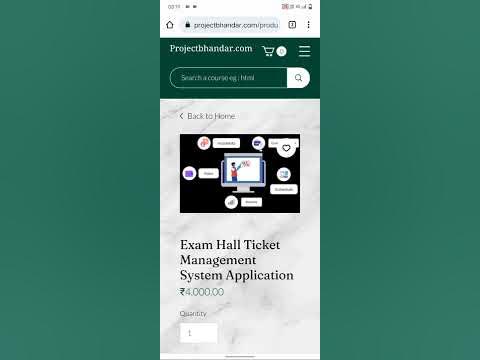 Exam Hall Ticket Management | Final year project computer science with source code - YouTube