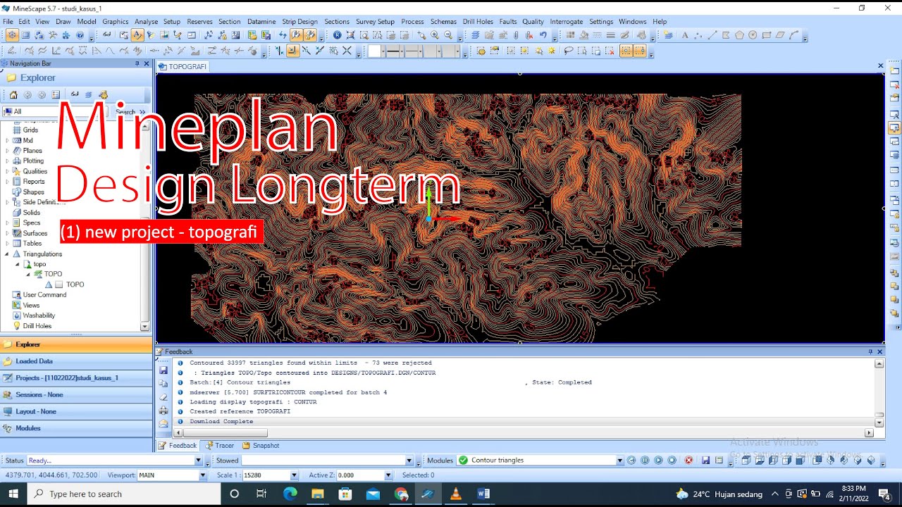 (1) Minescape 5 7 basic new project topografi - YouTube