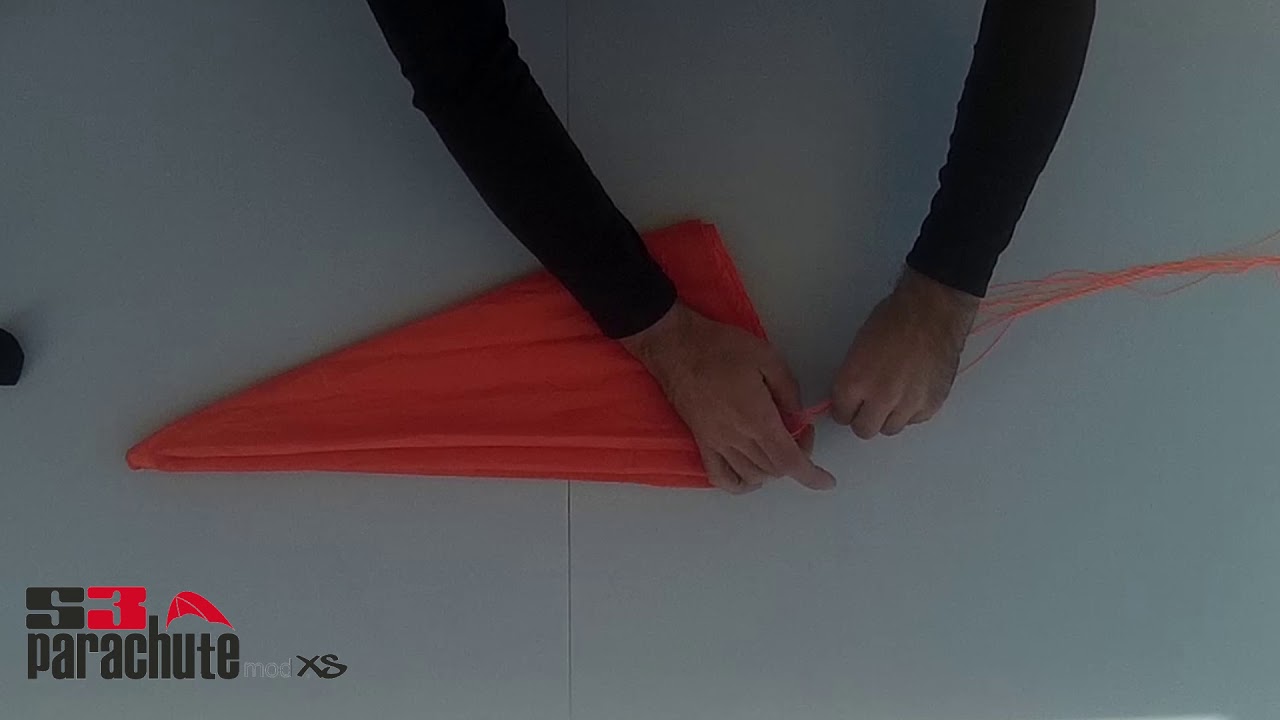 parachute for drones, how to fold... - YouTube
