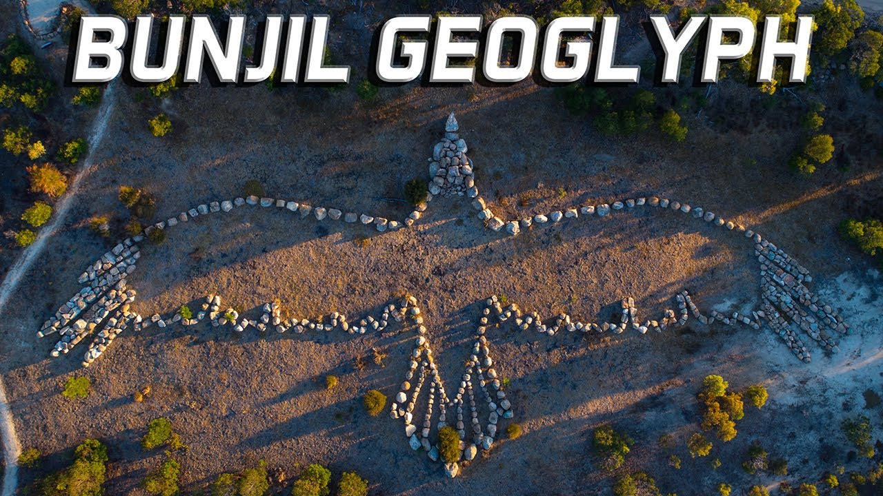 Bunjil Geoglyph - Wedge-tailed Eagle by Andrew Rogers: Symbol of the ...