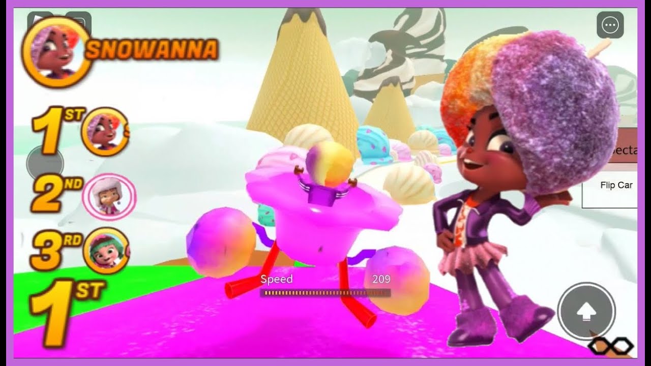 SUGAR RUSH SPEEDWAY GAMEPLAY WITH SNOWANNA RAINBEAU | ROBLOX - YouTube