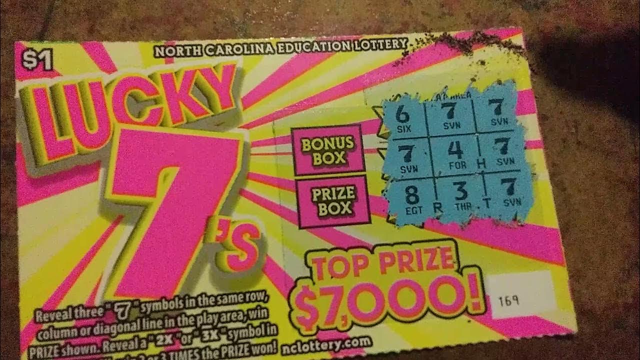 WINNING TICKET!!! - Lucky 7's North Carolina Education Lottery Ticket ...