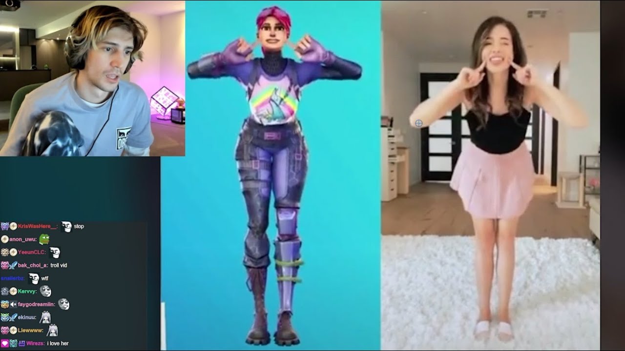 xQc Reacts to Pokimane's Fortnite Dance - YouTube
