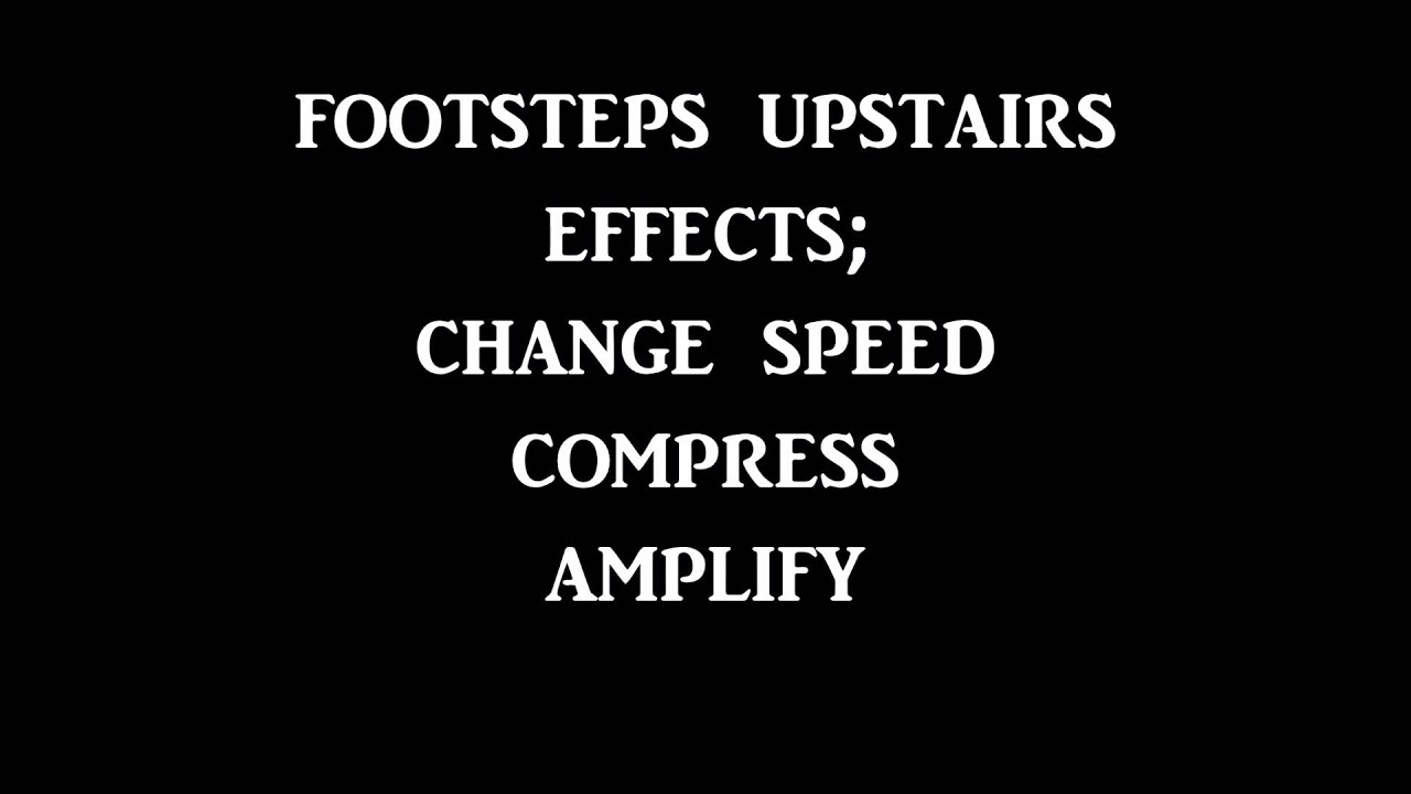 100. Footsteps upstairs - Sound Effects - YouTube