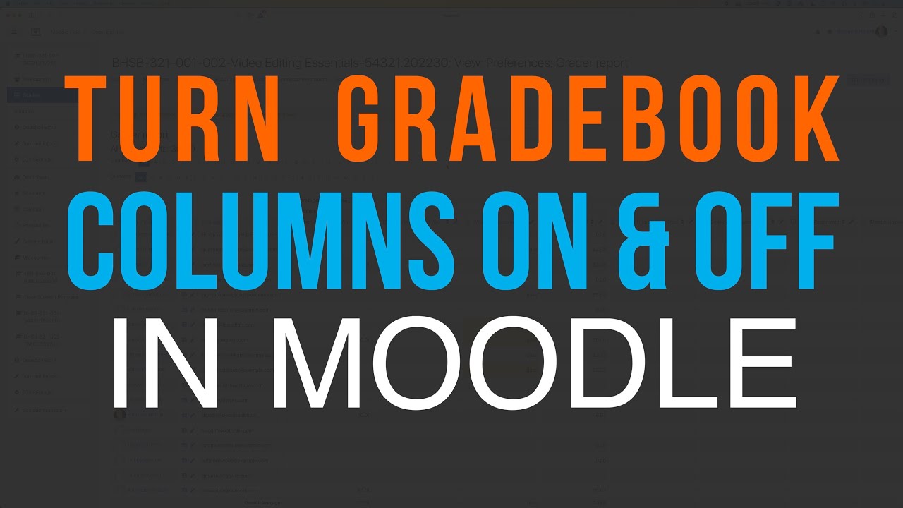 Fix When Course Total Grade Column Missing in Moodle Gradebook - YouTube
