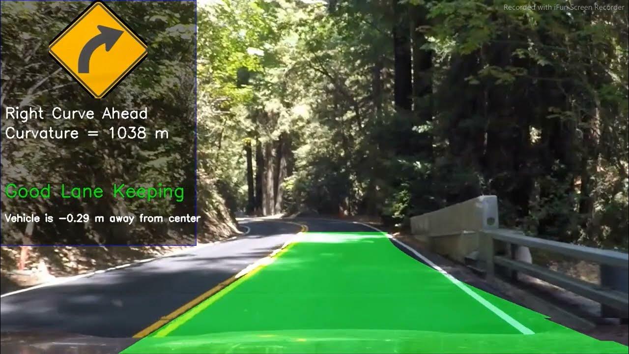 Lane detection using computer vision in Google colab - YouTube