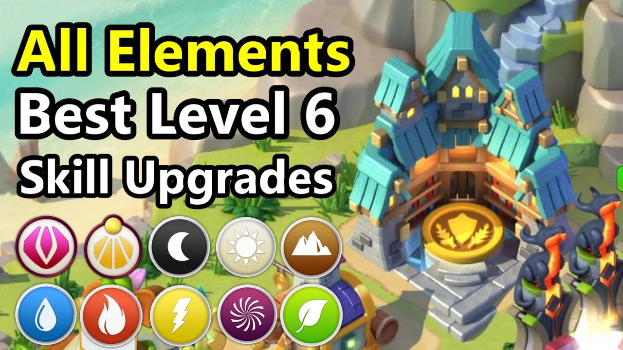 The Best LEVEL 6 Skill Upgrades for ALL Elements in DML! (Academy ...