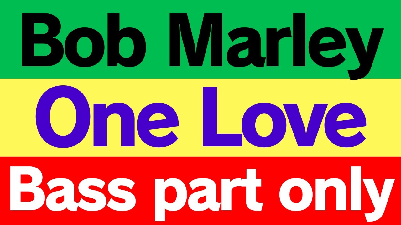 Bob Marley [ One Love ] Bass Part Only 76bpm - YouTube