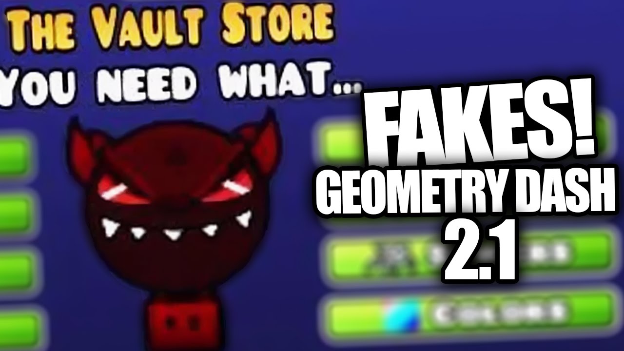 IMÁGENES FAKE DE GEOMETRY DASH 2.1!!! - YouTube