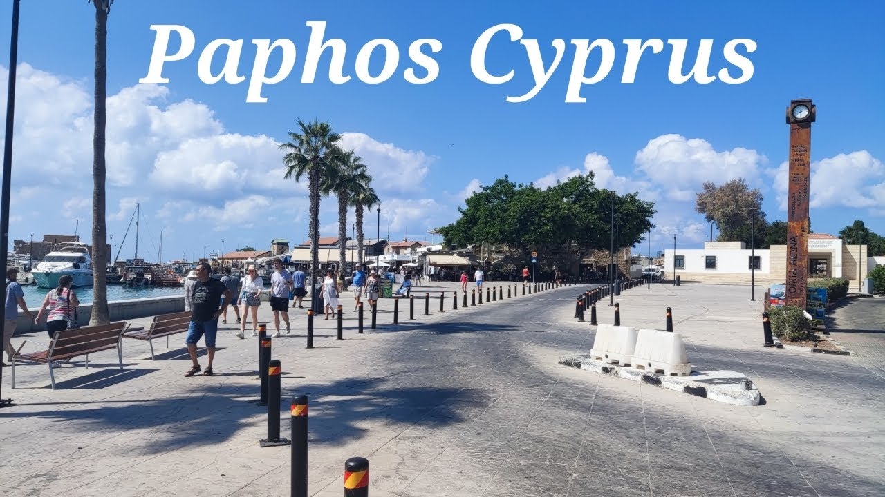 Paphos Cyprus: 4K Walking Tour 🇨🇾 - YouTube