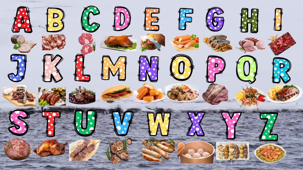 26 Meat Dishes for Each Letter A to Z 🍗 | Alphabet Food Adventure 🍖 ...