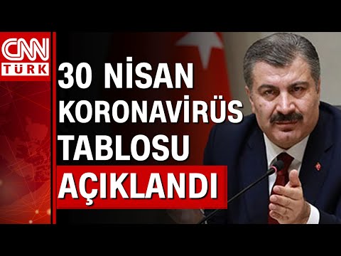 30 Nisan koronavirüs tablosu ve vaka sayısı Sağlık Bakanlığı tarafından açıklandı!