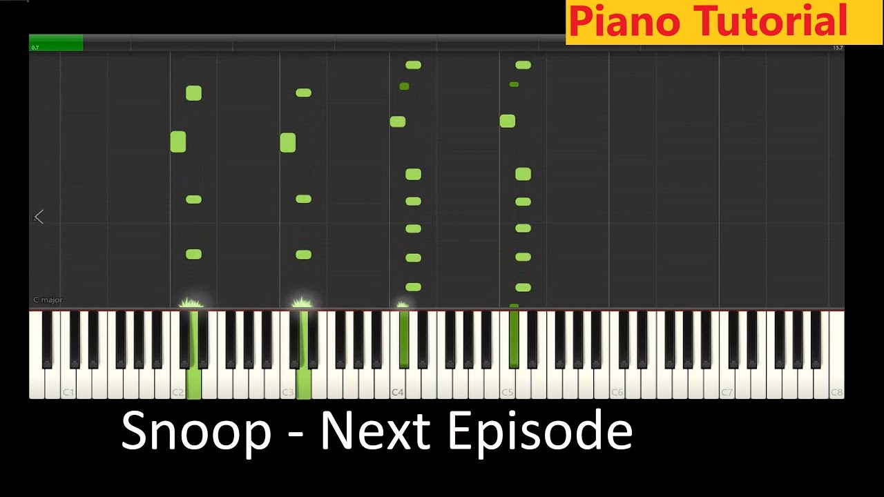 Snoop feat Dr. Dre - Next Episode (Piano Tutorial) - YouTube