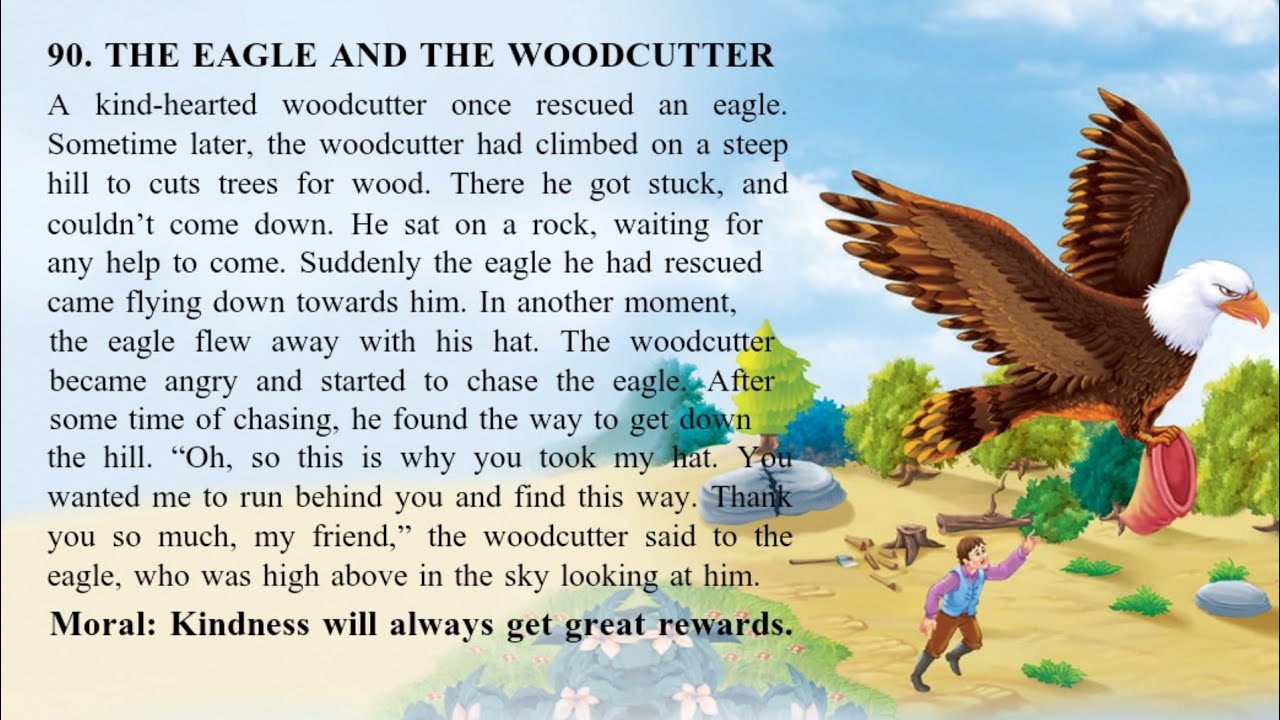 Learn english through story ¶🔥¶ Eagle and the Woodcutter English Story ...
