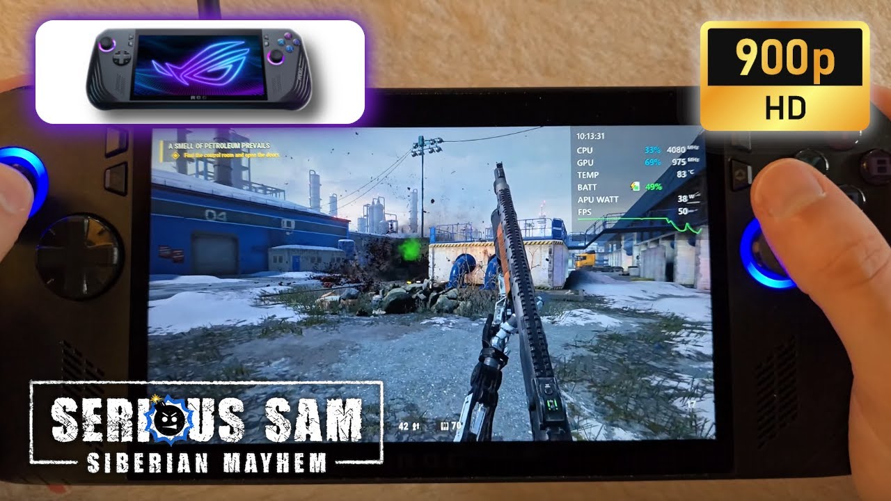 ASUS ROG Ally X | Serious Sam: Siberian Mayhem | 900p - YouTube