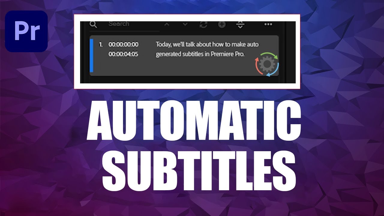 Adding Automatic Subtitles in Adobe Premiere Pro | QUICK AND EASY ...