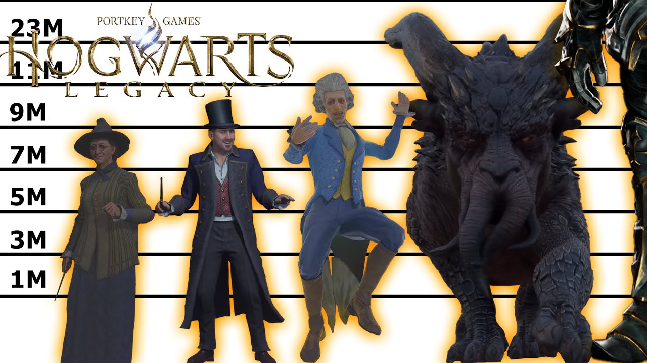 Hogwarts Legacy Bosses Size Comparison | Ranked - YouTube