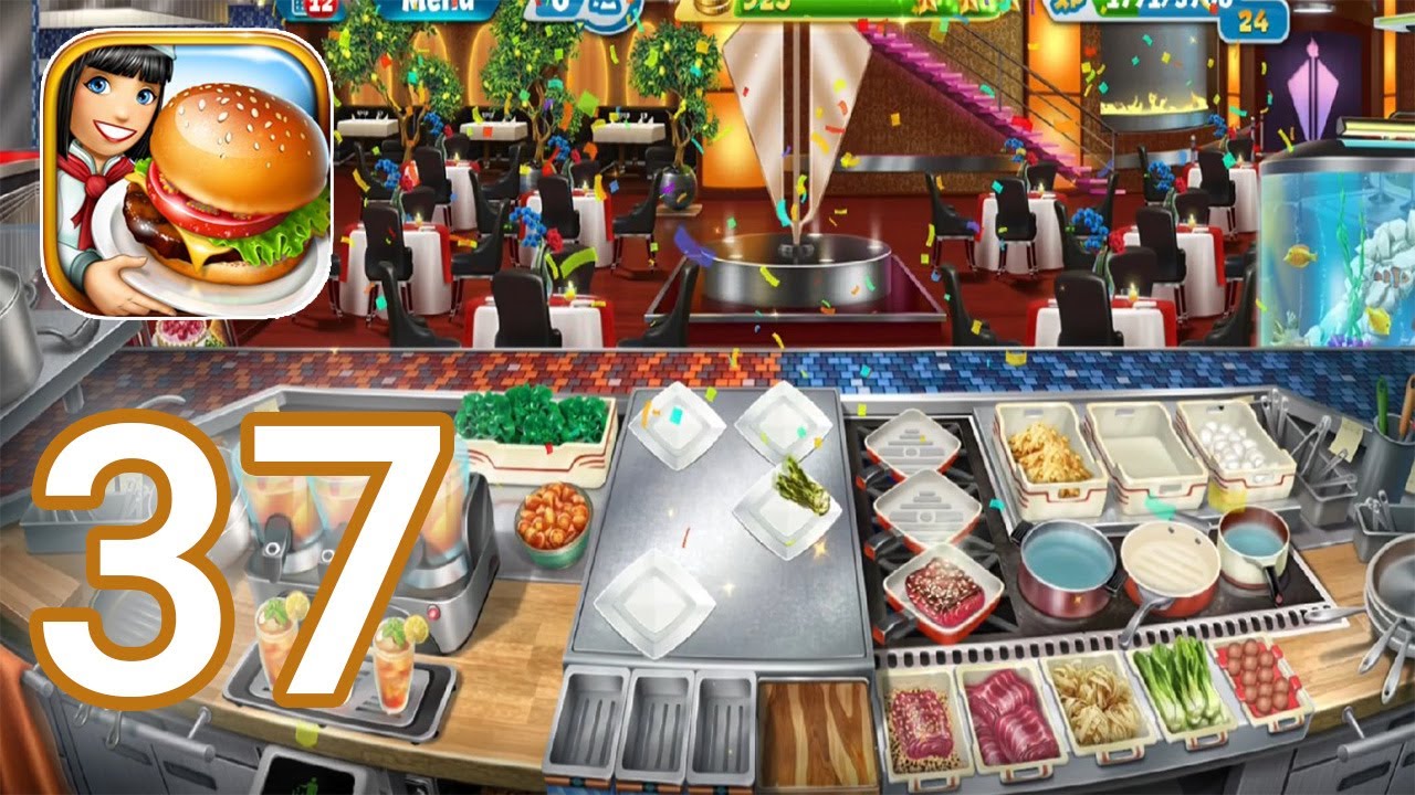Cooking Fever - Gameplay Walkthrough Part 37 - Gourmet Restaurant Level ...