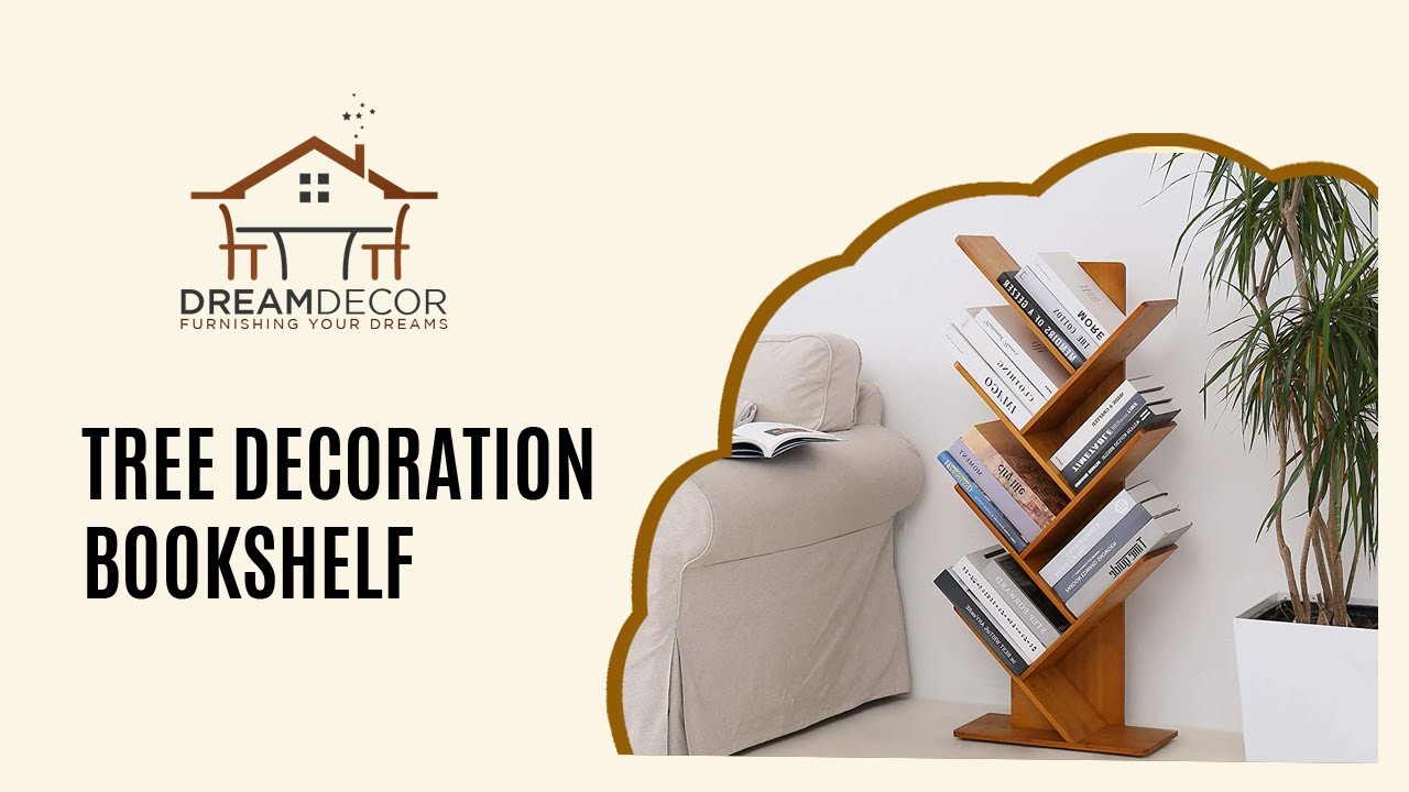 Tree Style Bookshelf (DIY) | Wooden Book Rack | Book Organizer ...