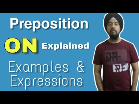 Use of ON | Learn English Grammar - Learn Preposition - YouTube