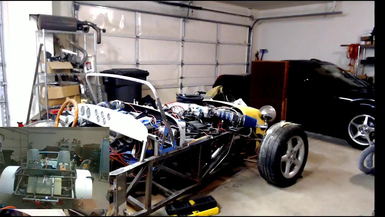 AZ V8 Locost Live Stream - rear fender brackets, fiberglass - YouTube