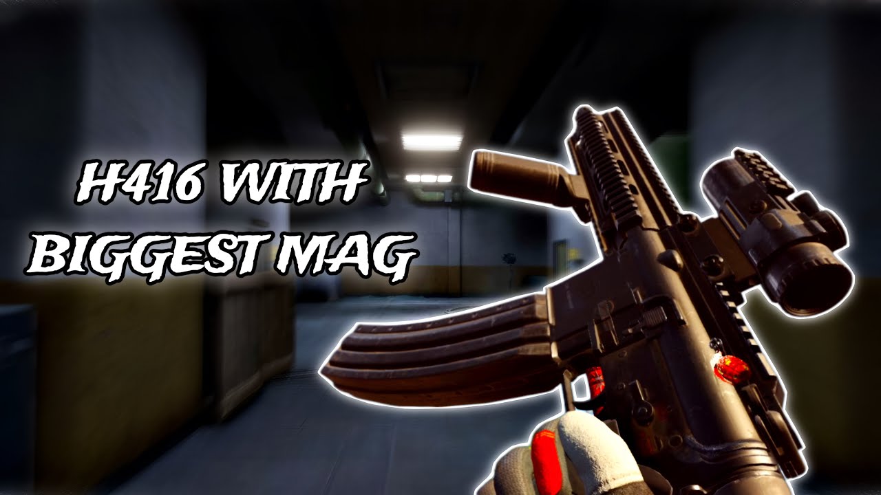 Short Barrel H416 Biggest Mag With 100 Ammos in TV Station | ARENA ...