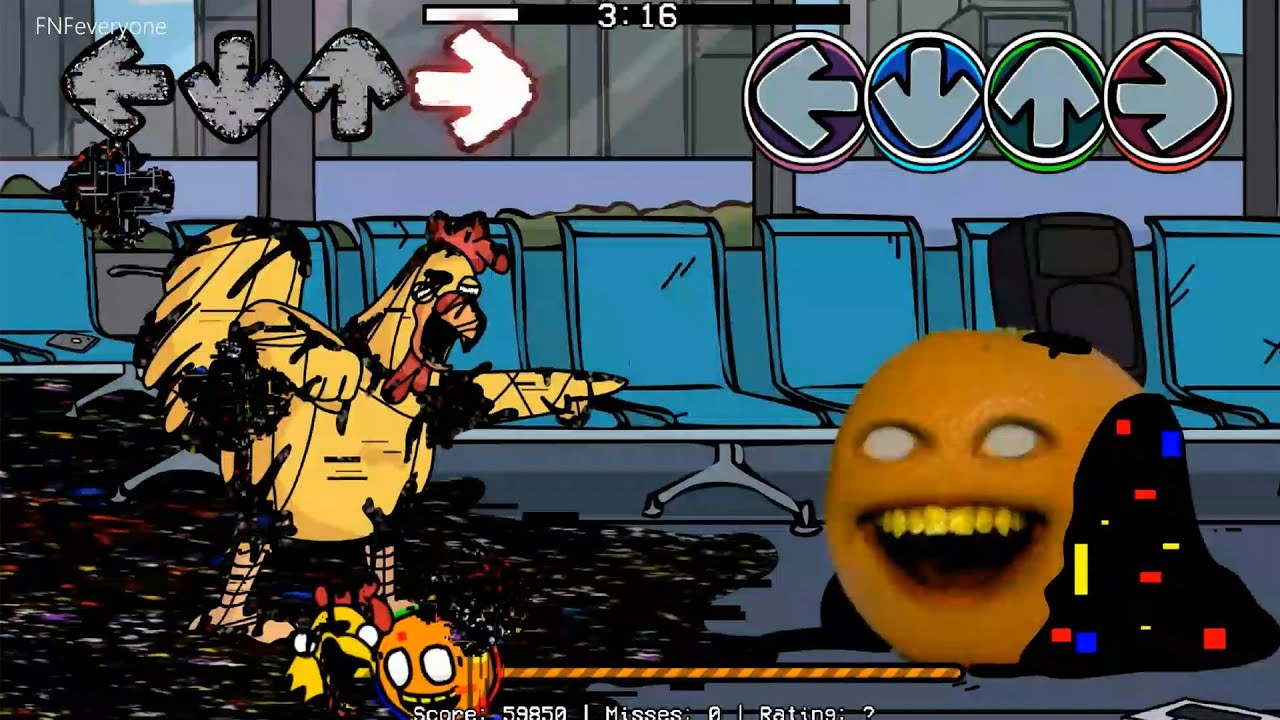 FNF Final Fight But Pibby Annoying Orange Vs Ernie Darkness TAKEOVER ...
