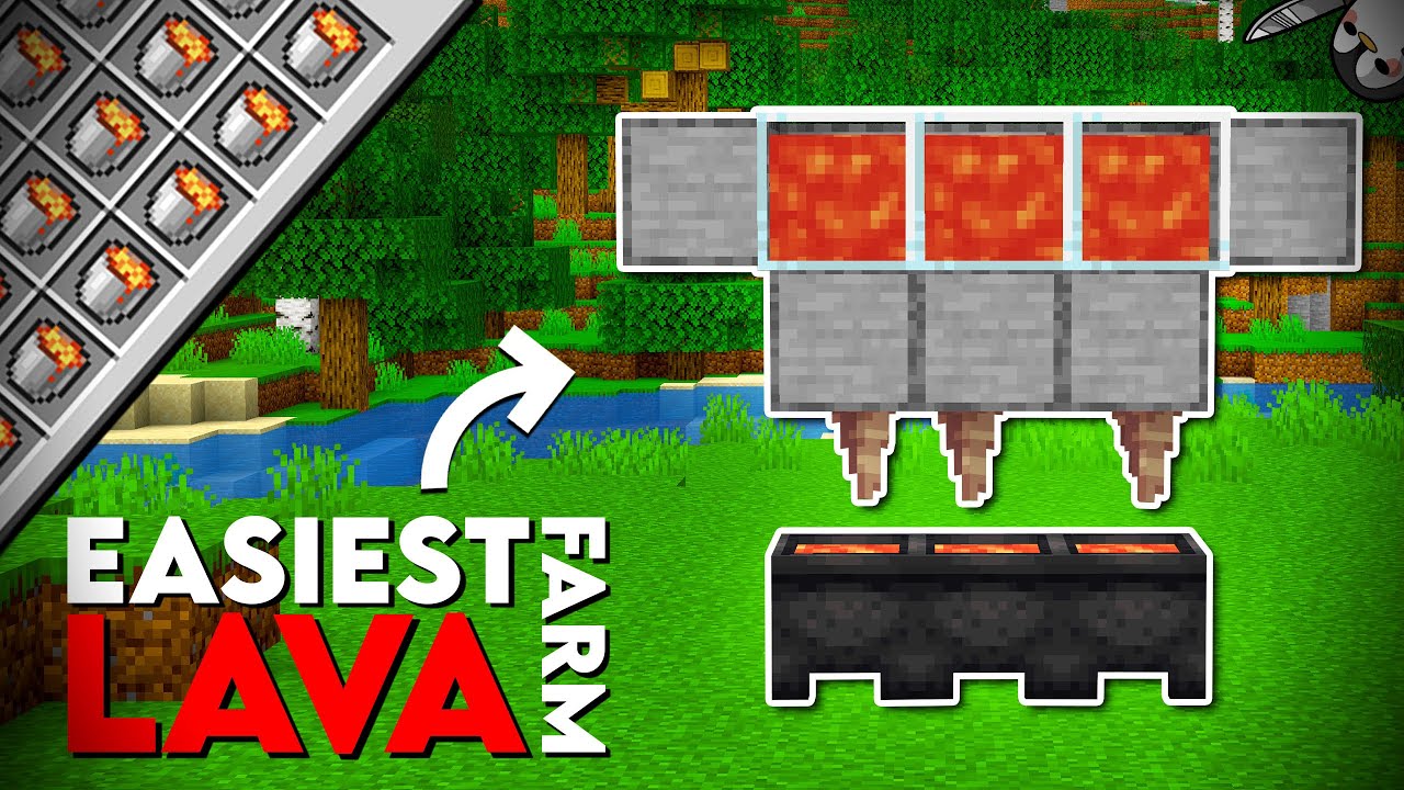 Minecraft 1.20 EASIEST Lava Farm Tutorial | Simplest Design - YouTube