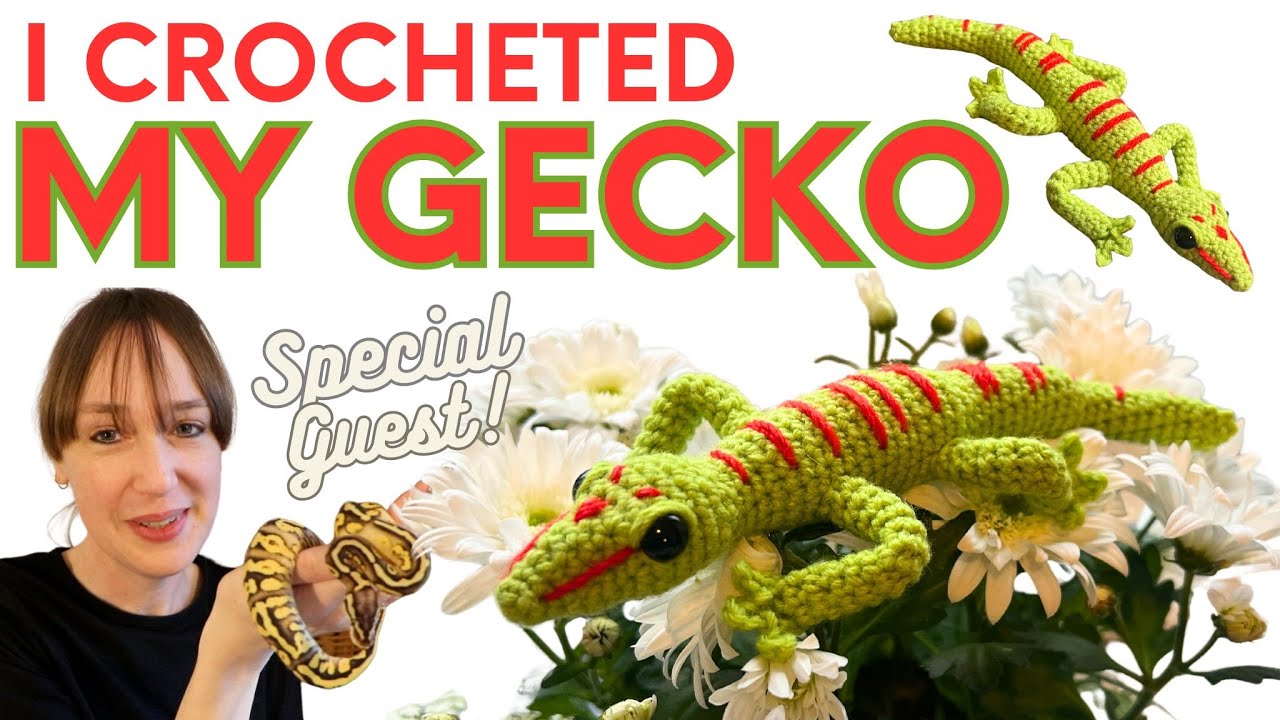 Amigurumi Lizard Free Pattern MERLIN, Gecko Pattern
