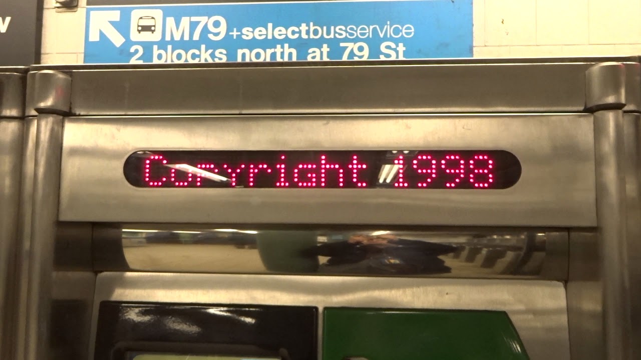 NYC Subway: Weird MVM Machine Message At 77th Street-IRT - YouTube