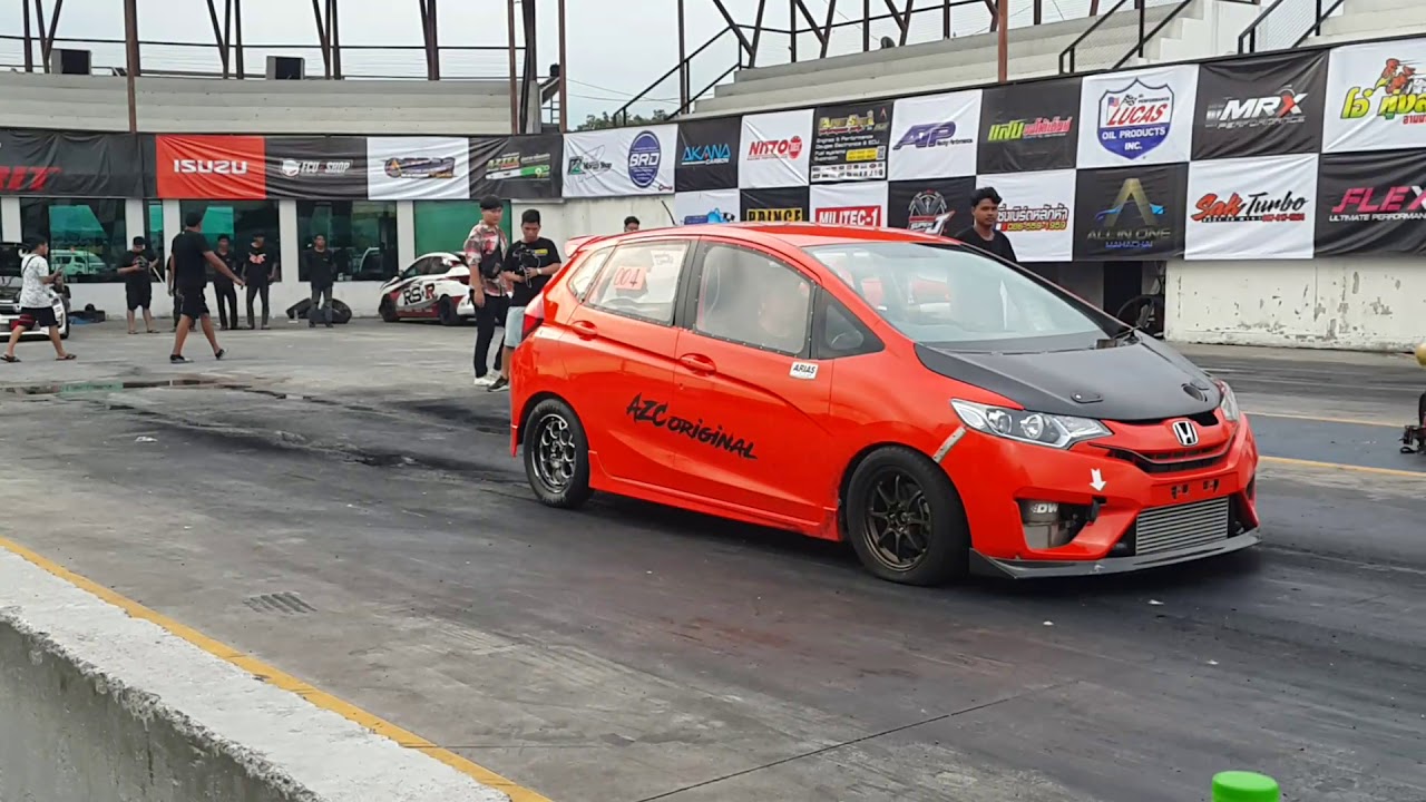 Honda jazz gk AZC 11.767 sec. 402m. - YouTube