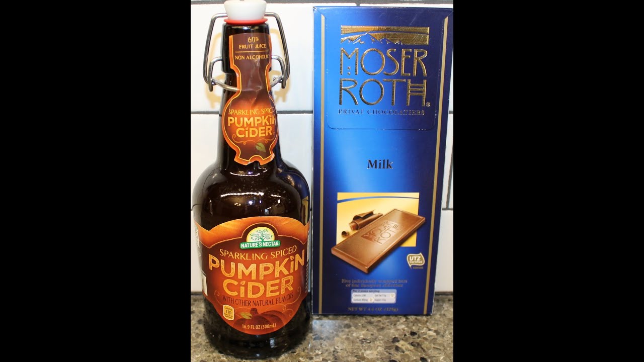Aldi: Nature’s Nectar Sparking Spiced Pumpkin Cider & Moser Roth Milk ...