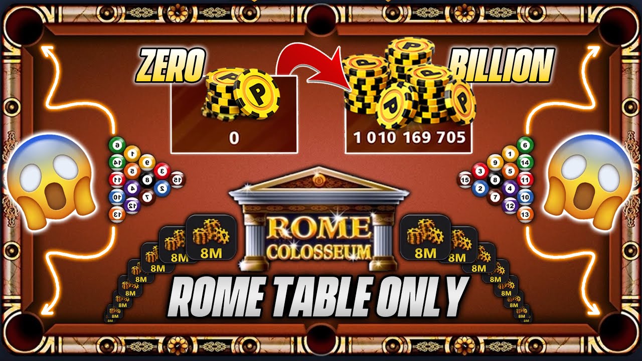 Zero to 1 BILLION playing ROME Only [HighLights] GamingWithK - 8 Ball ...
