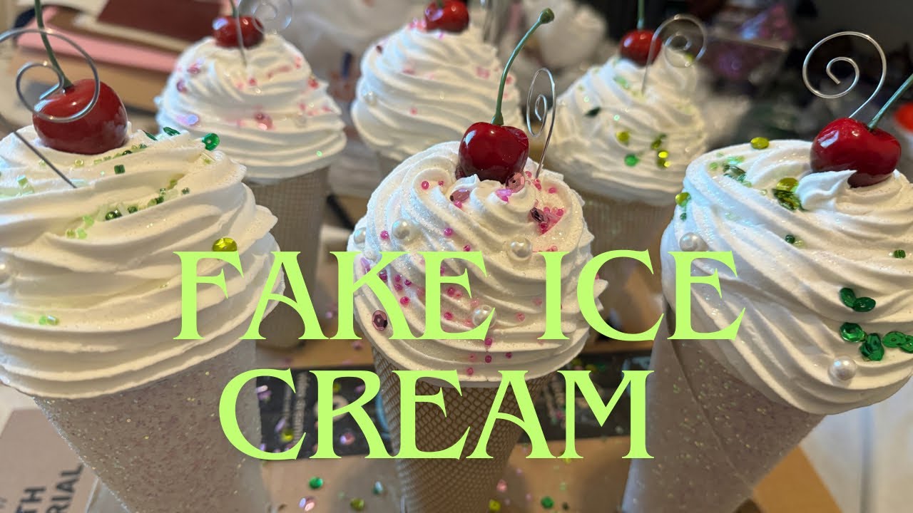 Fake Ice Cream/Christmas Sweet Theme DIY - YouTube