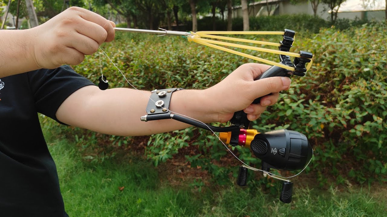 Fishing Slingshot Kit with Wrist Support - YouTube